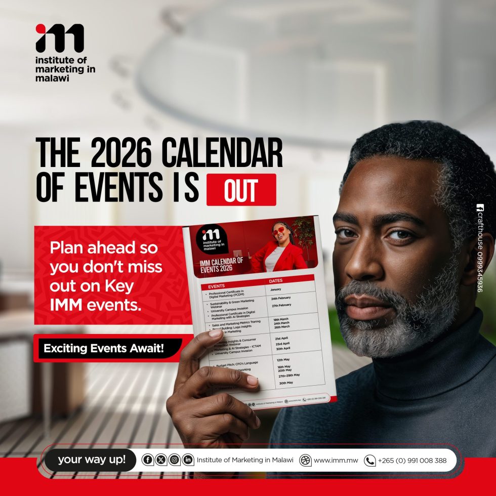 The IMM 2026 Calendar of Events - Institute of Marketing in Malawi